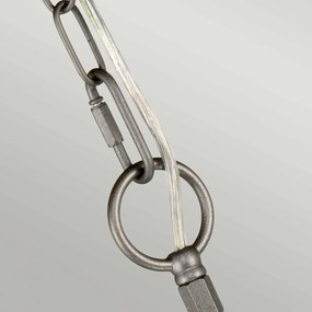 Elstead CROWN 3 kovový Farmhouse lustr 56 cm rezavý kov 3xE14