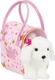 Pucci Pups Pejsek bílý v kabelce Pink Crown Glam Bag / od 3 let