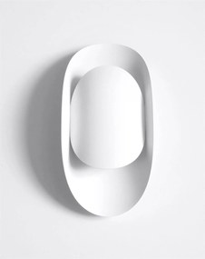 Nástěnné svítidlo Tear, 1x bílé kovové stínítko
