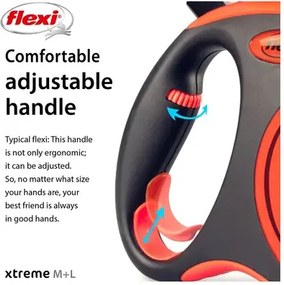 Flexi Xtreme L pásek 8m oranžové / Vodítko