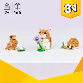 LEGO® Creator 3 v 1 31376 Roztomilý křeček s květinou / Počet dílků: 1