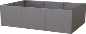 BestBerg Vyvýšený cortenový zahradní záhon  BBGR-640CT / 640 l / 150 x 100 x 43 cm / corten