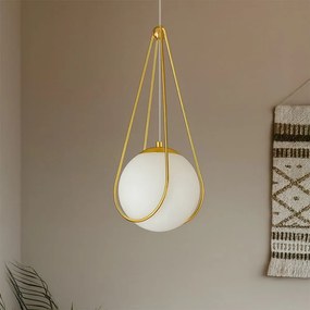 Toolight Závěsné osvětlení Modern D34 APP1793-1CP 20cm zlaté