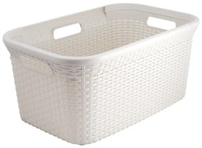 Bílý koš na prádlo Curver Style Basket, 45 l