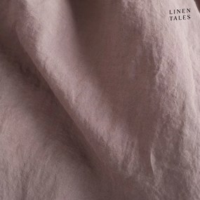Růžové lněné prodloužené povlečení na dvoulůžko 200x220 cm – Linen Tales