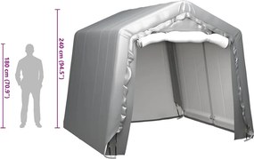 Úložný stan 240 x 240 cm ocelově šedý 3079584
