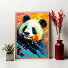 Plakát - Panda v barevném pop artu