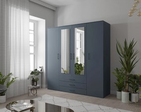ARK Šatní skříň OLYMP, Modrá 200 cm