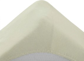 Jersey prostěradlo do dětské postýlky světle krémové 70 x 140 cm