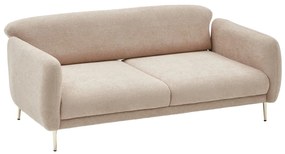 Atelier del Sofa 3-místná pohovka Simena - Beige, Béžová, Zlatá