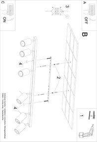 Sollux Lighting Stropní svítidlo RING 6L červená ochra