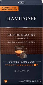 Tchibo - Davidoff Café Espresso 57 Ristretto – 10 kapslí - Intenzita: 11/12