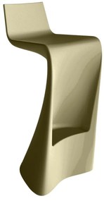 OnaDnes -20% VONDOM Matně khaki zelená plastová barová židle WING 72 cm