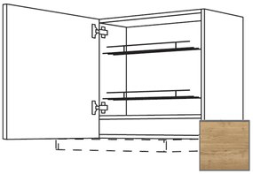 Kuchyňská skříňka horní Naturel Sente24 pro digestoř 60x57,6x35 cm dub sierra 405.WDAF657LN