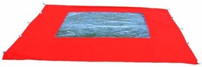 GARTHEN zahradní párty stan nůžkový PROFI 3 x 3 m + 2 boční stěny červená