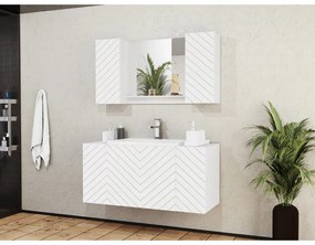 Koupelnový nábytek Najrip VII, Sifon k umyvadlu: ne, Barva dřeva: bílá