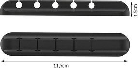 Verk Group Stolní organizér kabelů, samolepicí držák
