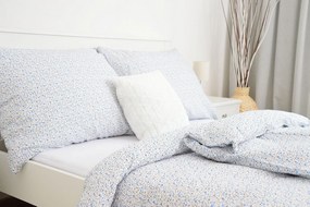 Písecké lůžkoviny Krepový povlak na polštář 45x65 - Kvítky modrý Zapínání: knoflík