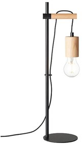 Brilliant  Stolní lampa JENJI černá + světlé dřevo