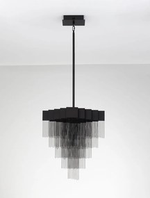 Matně černé ocelové LED stmívatelné závěsné svítidlo Revια – Nova Luce