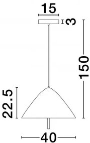 LED dřevěná designová svítilna Oros