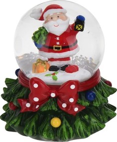 Vánoční koule se sněhovým efektem Santa Claus 6,5 cm