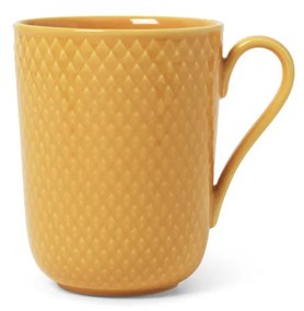 Porcelánový hrnek Rhombe Yellow 330 ml Lyngby Porcelaen