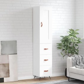 Skříň highboard bílá 34,5 x 34 x 180 cm kompozitní dřevo 3200169