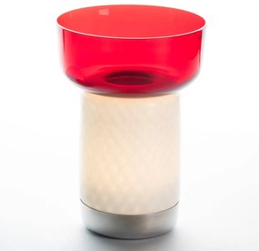 Artemide Bontà LED stolní lampa, červená miska