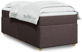 Box spring postel s matrací tmavě hnědá 90x190 cm textil 3285341