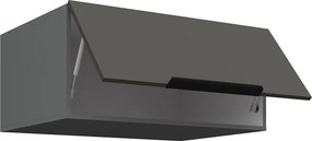 ARIA pi | horní skříňka 80 NAGU-36 1F výklopná | 80 cm | HLUBOKÁ | ANTI FINGERPRINT povrch | antracit/šedá grafit