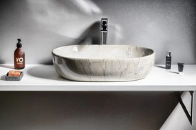 Sapho DALMA 59 x 42 x 14 cm MM413 keramické umyvadlo grigio