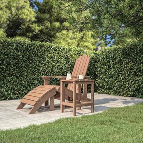 Zahradní stolek Adirondack hnědý 38 x 38 x 46 cm HDPE 318643