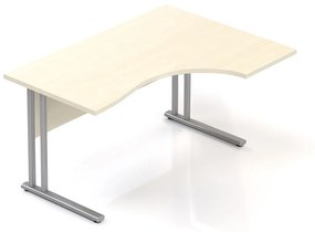 Ergonomický stůl Visio 140 x 100 cm, pravý, javor