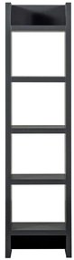 Hoorns Tmavě hnědý regál Tamo 195 x 50 cm