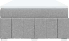 Box spring postel s matrací světle šedá 160 x 200 cm textil 3285484