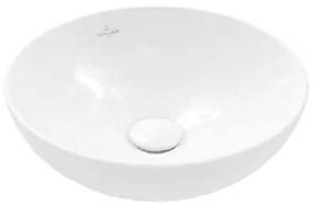 Villeroy & Boch Loop&Friends - Umyvadlo na desku, průměr 380 mm, s přepadem, alpská bílá 4A450001