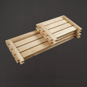 AMADEA Dřevěný designový vyvýšený záhon s nádobou uvnitř 1 kus, 76x43,6x31cm