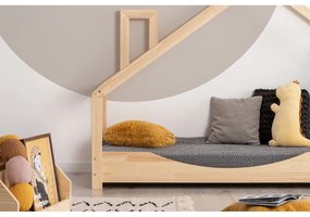 Domečková postel z borovicového dřeva Adeko Luna Elma, 90 x 180 cm