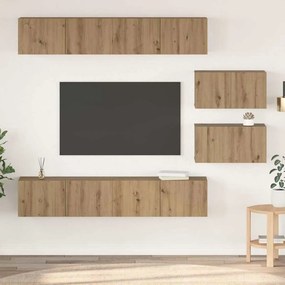 Sestava TV skříněk 6 ks Artisanový dub Kompozitní dřevo 3393161