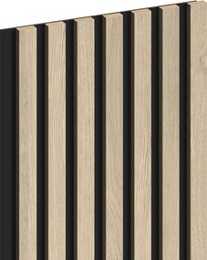 Mexen Lam-B, stěnové lamely 275 × 31,5 cm, HDF deska 4 mm, dub perlový, S100-275317-2812-058