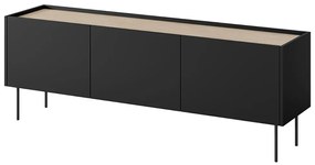 TV stolek Desin 170 cm - černý mat / dub nagano