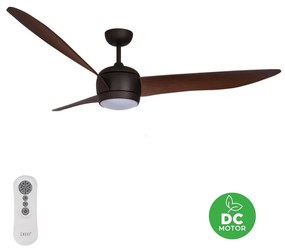 BEACON LUCCI AIR NORDIC LED ORB 512912 56“ bronz/tmavý ořech Reverzní stropní ventilátor