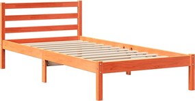 Postel bez matrace voskově hnědá 75 x 190 cm masivní borovice 3305836