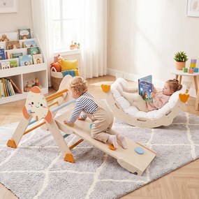 Costway Skládací Montessori prolézačka 8 v 1, vícebarevná