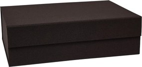 Tmavě hnědý kartonový úložný box s víkem 45x33x15 cm Hako – OYOY Living Design
