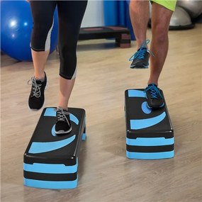 Aerobikový step Yaheetech – modrá, 79,5 cm (délka) × 30 cm (šířka) × 20 cm (výška) (267310078676)