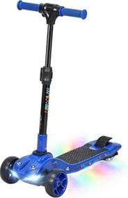 AIYAPLAY elektrická koloběžka pro děti od 6 let, skládací, 3 kola, start bez pohybu, maximální rychlost 8 km/h, 64 x 29 x 83 cm, modrá