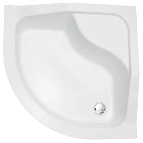 Besco Čtvrtkruhová akrylátová sprchová vanička OLIVER I HR 80x80 (90x90) Barva: Bílá, Rozměry (cm): 80x80