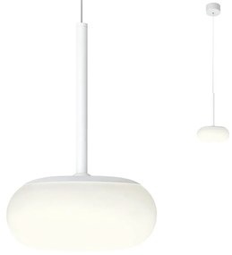 Redo 01-2232 závěsné LED svítidlo Ubis pískově bílé, 15W, 3000K, 4000K, 5000K, ø20cm